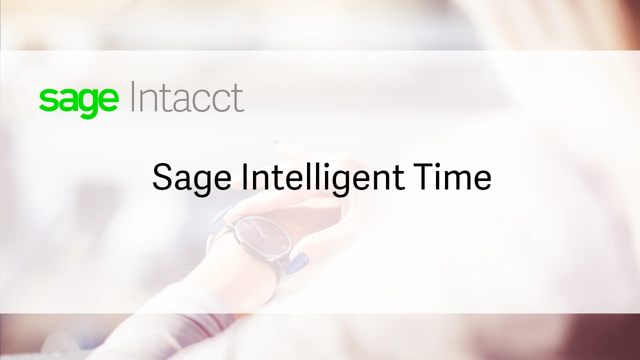 Sage Intelligent Time: AI-Powered Timesheets for Sage Intacct - DSD ...