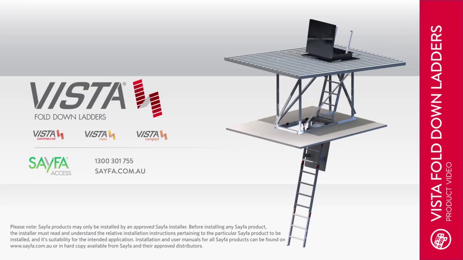 Fold Down Ladders | Vista Fold-down Ladders | Goleman Group