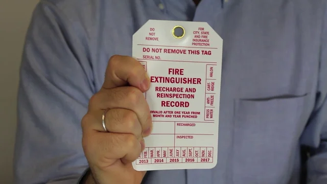 Fire Extinguisher Tags | Fire Extinguisher Inspection Tags