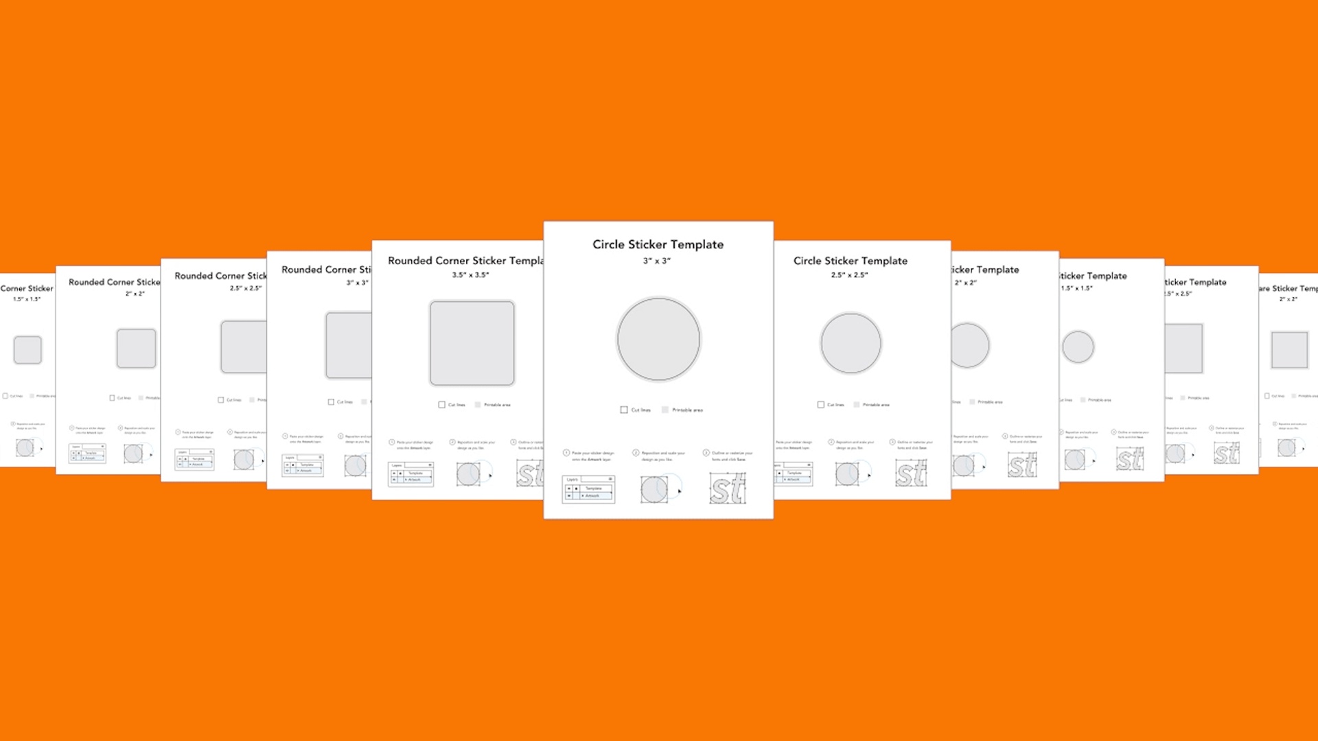 Custom coaster templates | Sticker Mule