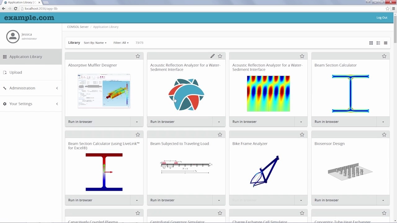 Customizing the Appearance of the COMSOL Server™ User Interface