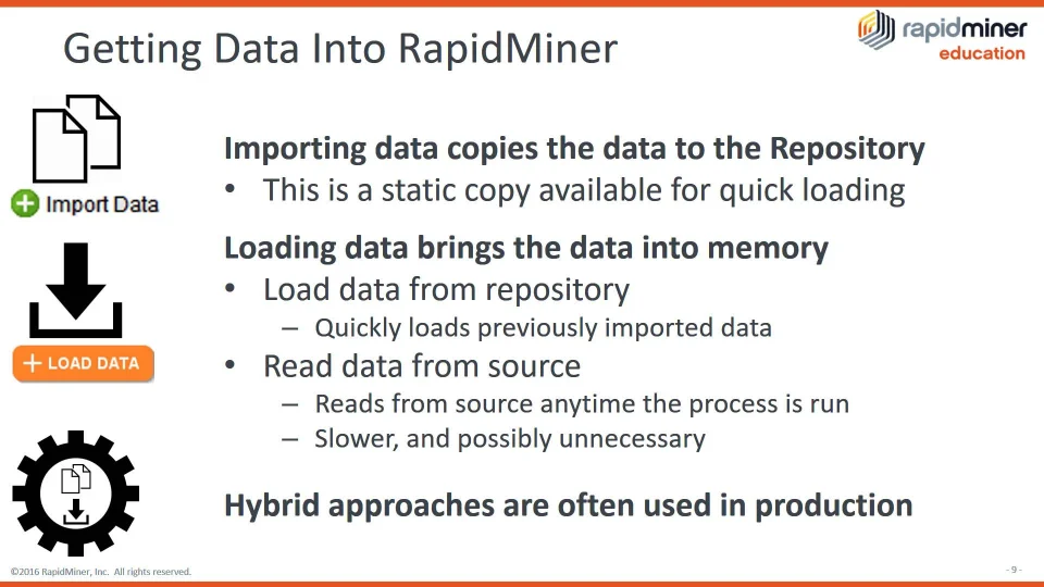 Data Engineering Professional - Data Loading | RapidMiner