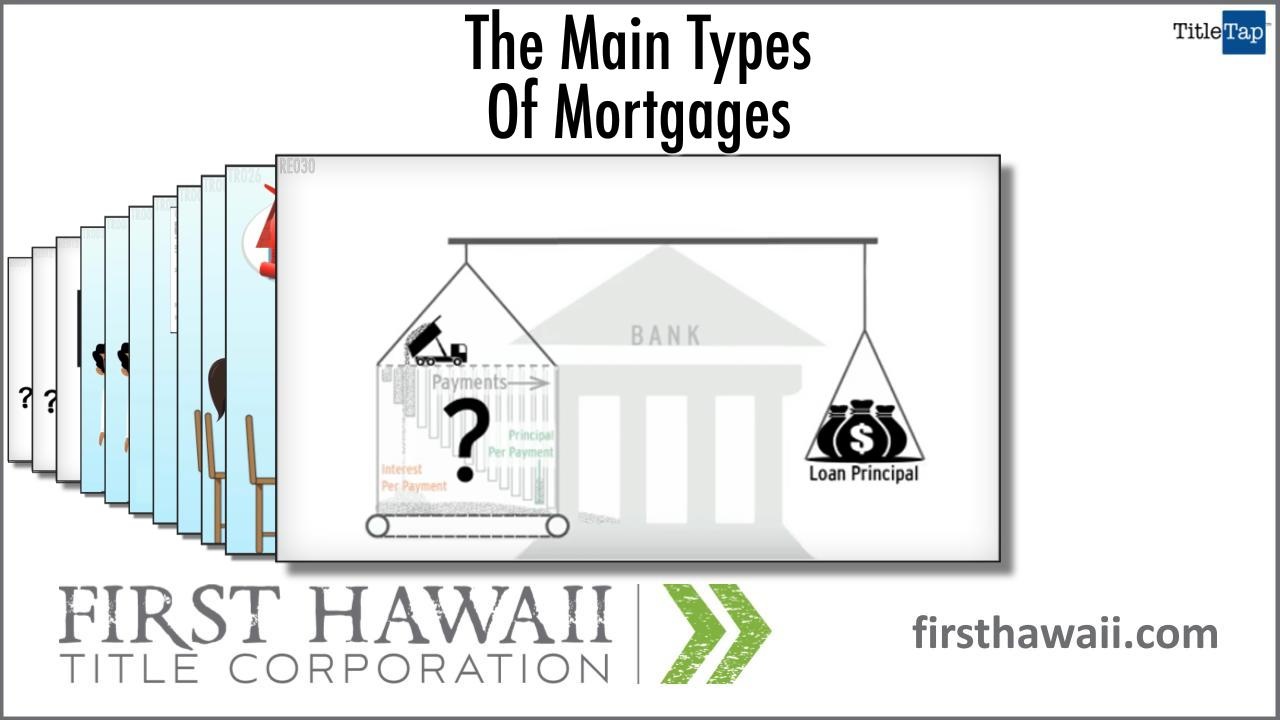What Types Of Mortgage Loans Are Available? - Honolulu, Kahala, Kihei ...