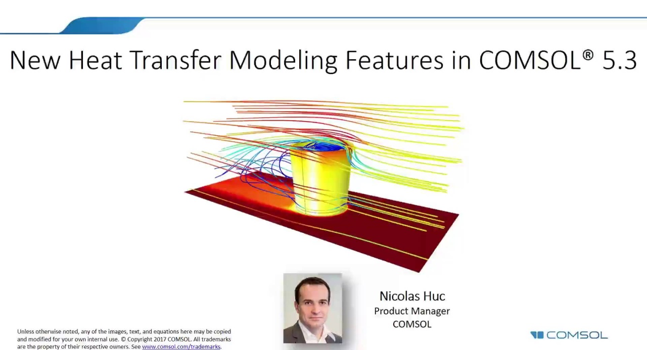 Introducing New Heat Transfer Features in COMSOL Multiphysics® 5.3