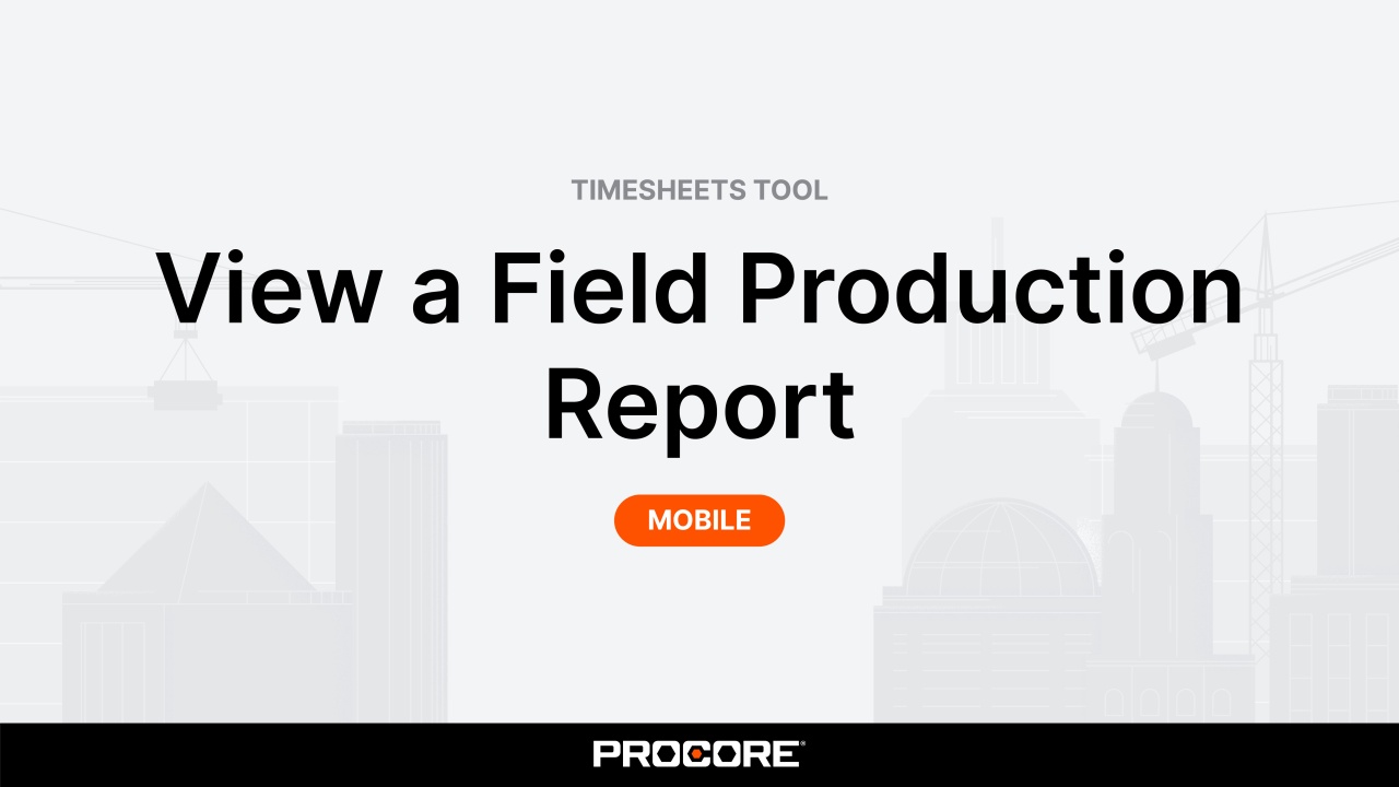 Videos - Procore (en-GB)