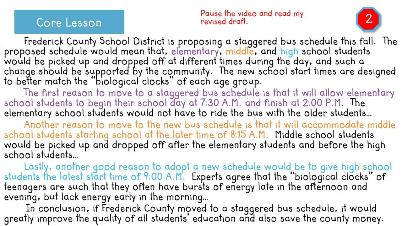 Order reasons to best prove claim: chronological order | IL Classroom