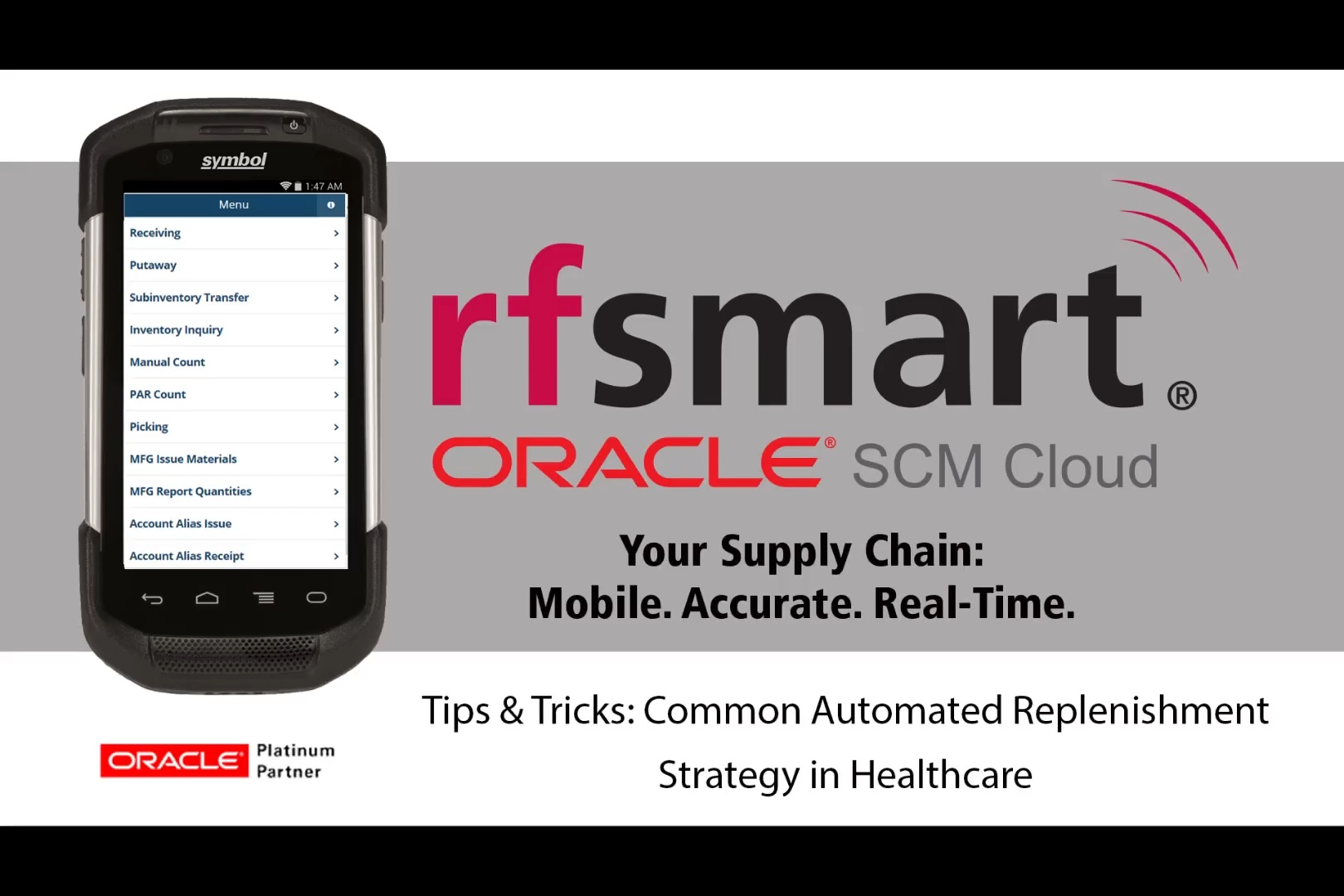 Oracle Cloud SCM Videos / RF-SMART