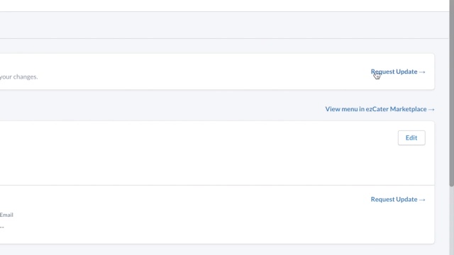 How do I update my menu?