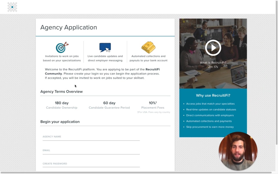 Agency Onboarding - 2. Agency Application