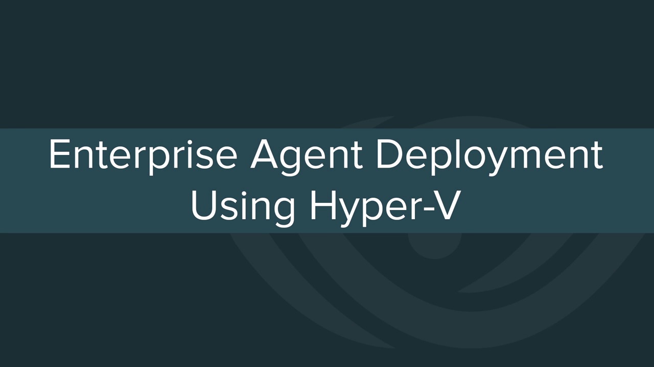 Enterprise Agent Deployment Using ThousandEyes Virtual Appliance (Hyper ...
