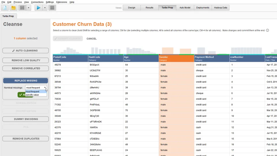 Replace Missing Values RapidMiner Studio replace-missing-values-rapidminer-studio
