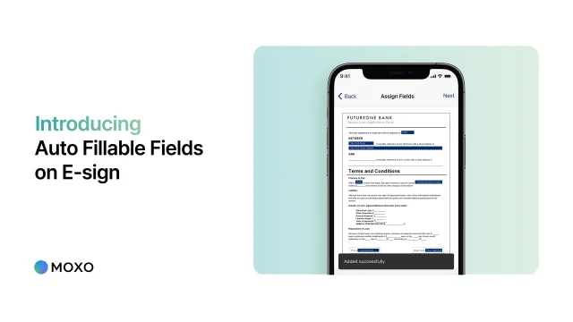 Introducing Moxo's Autofillable fields on E-sign | Moxo