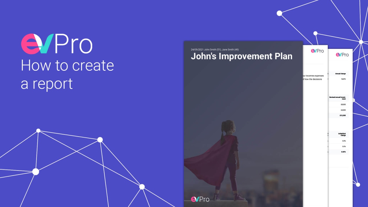 How to create a report