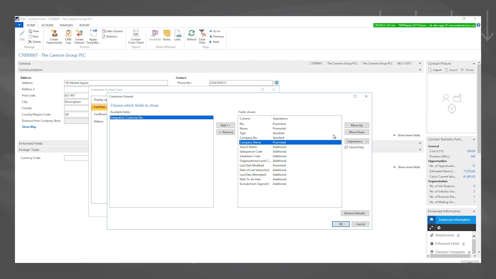 Dynamics NAV - Customising FastTabs