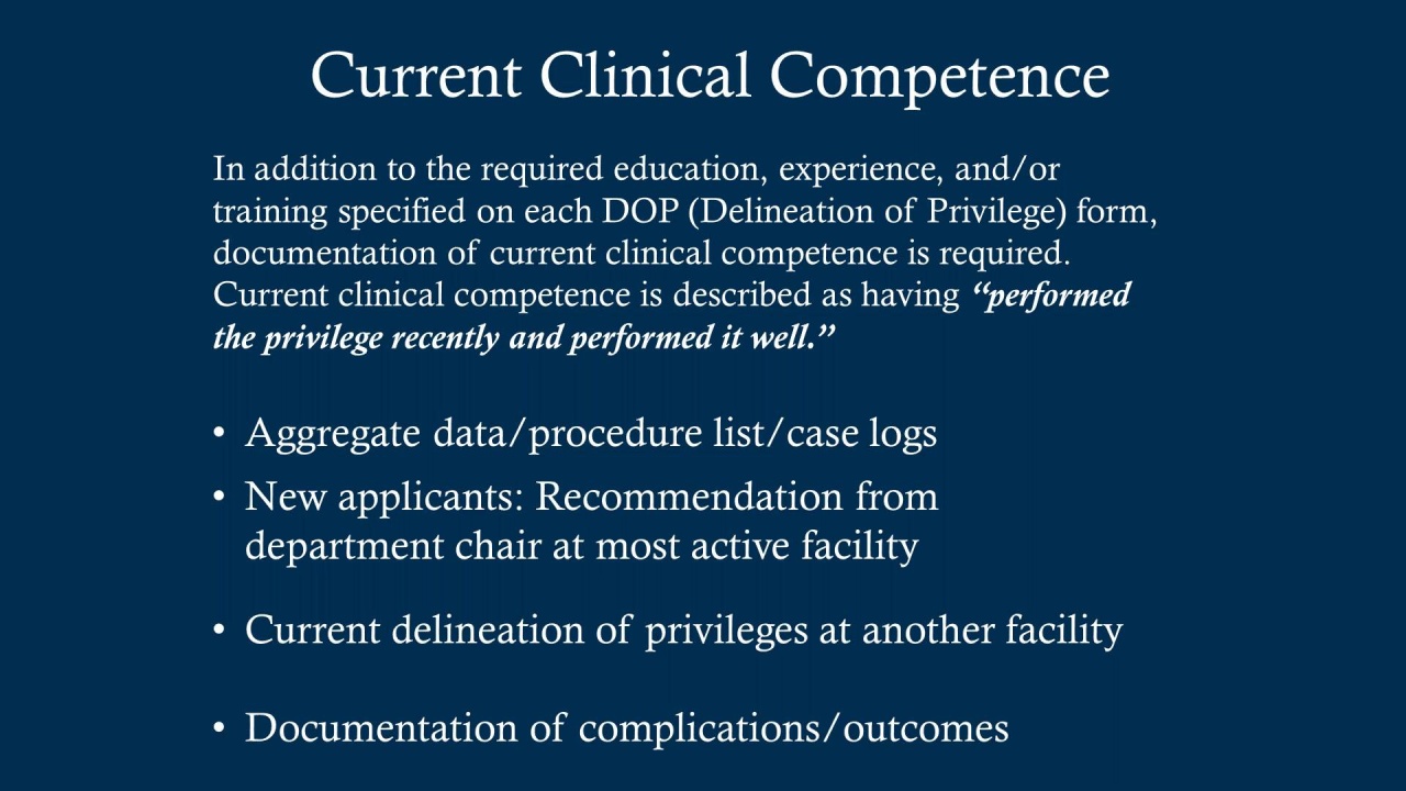 Core Privileges for Physicians | Credentialing Resource Center