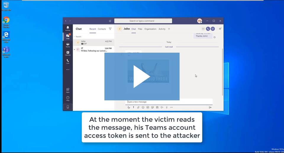 Vulnerability allowed hijacking of Microsoft Teams account with a GIF Vulnerability allowed hijacking of Microsoft Teams account with a GIF