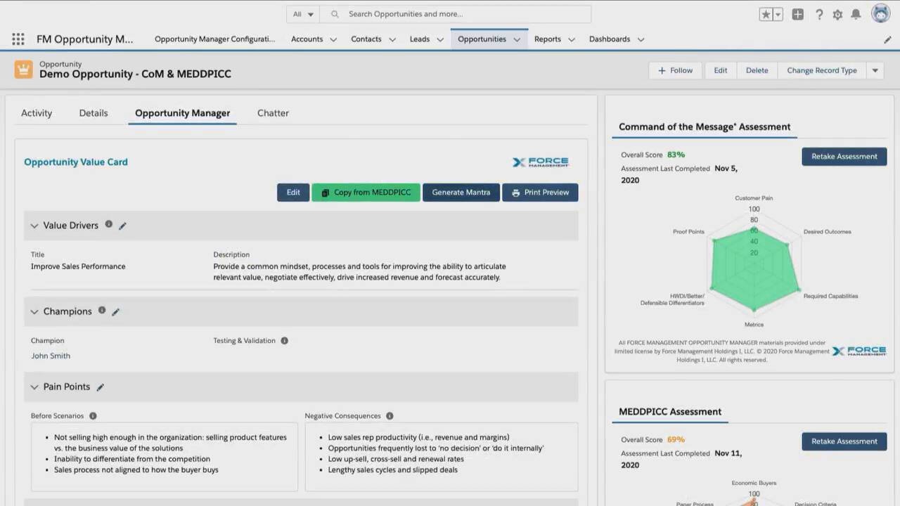 Demo Video | Opportunity Manager: SFDC Integration