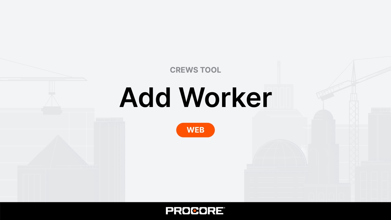 Videos - Procore Support (en-au)
