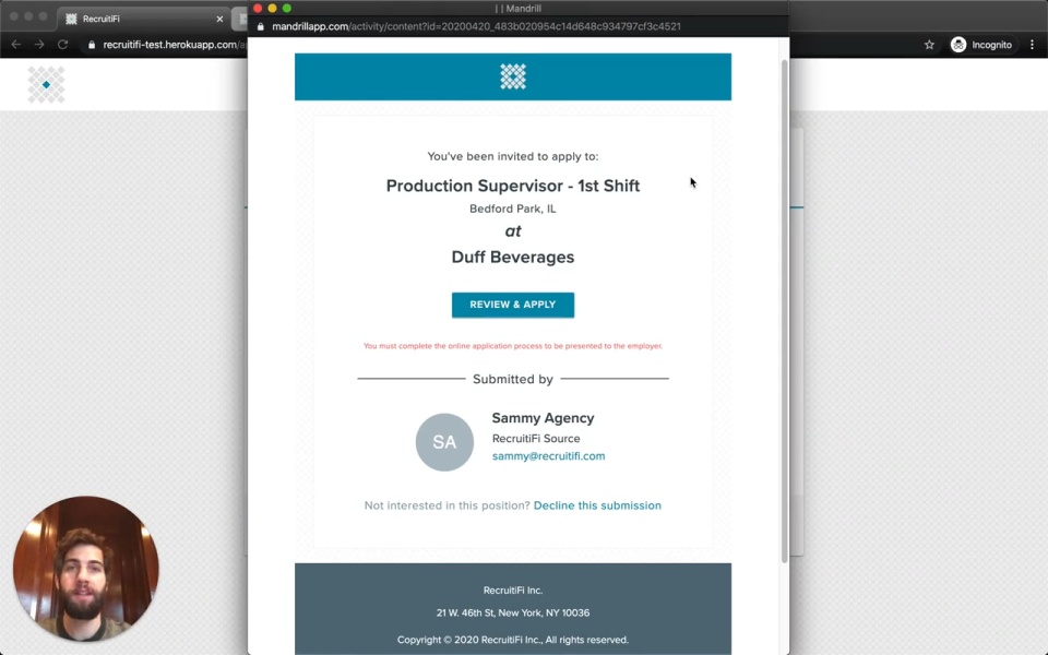 Agency Onboarding - 8. Candidate Confirmation