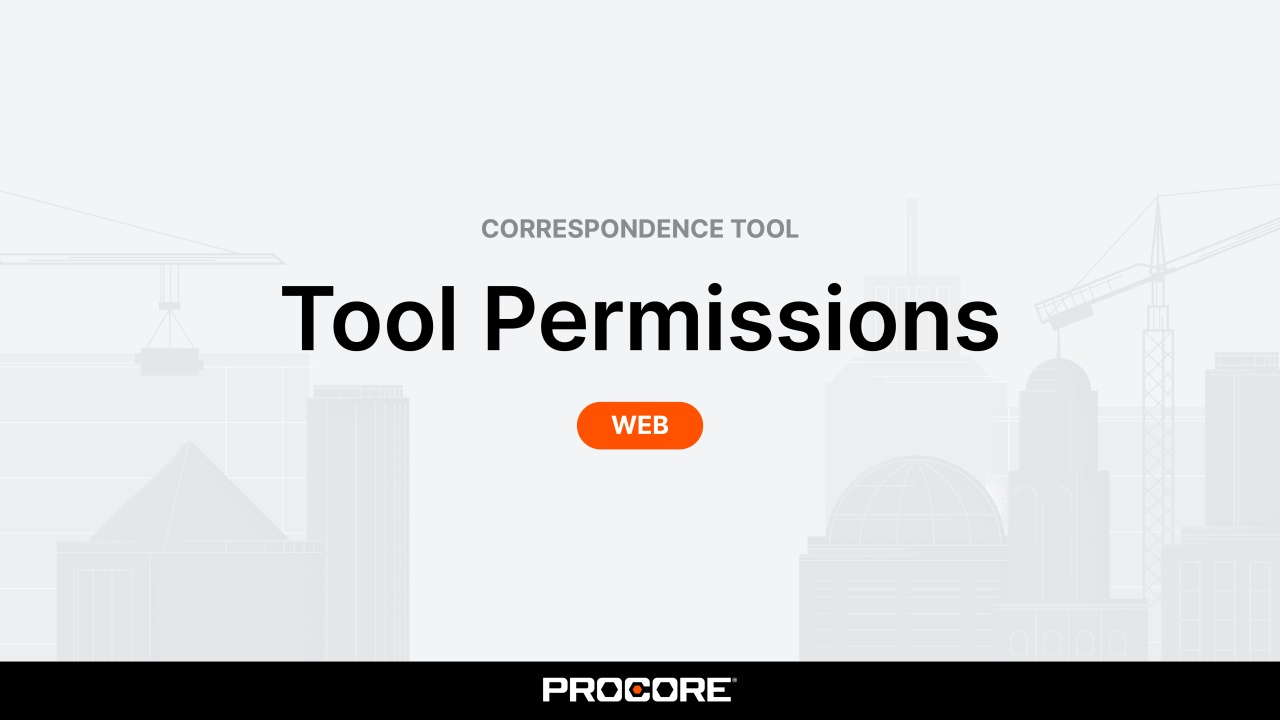 How do I set up permissions for a communications type? - Procore (en-CA)
