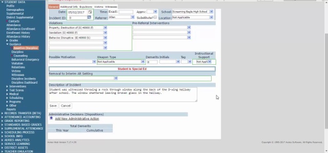 Discipline - Assertive Discipline (ADS) Video : Aeries Software
