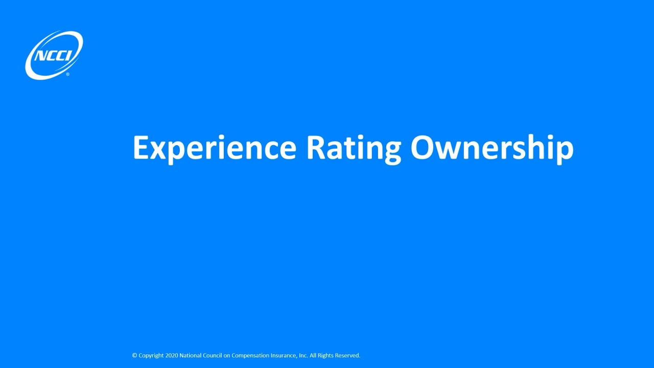 Experience Rating Ownership