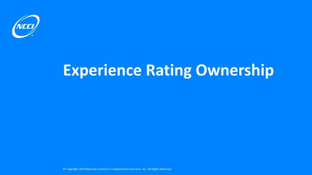 Experience Rating Ownership