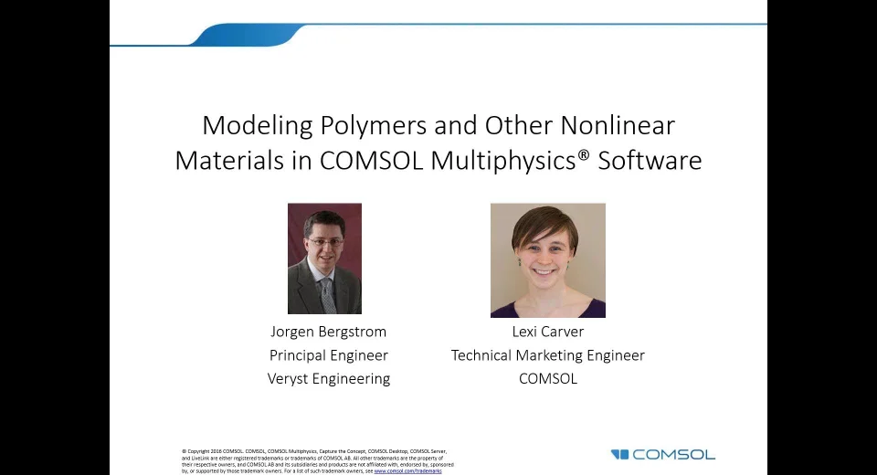 Modeling Nonlinear Materials in COMSOL Multiphysics®