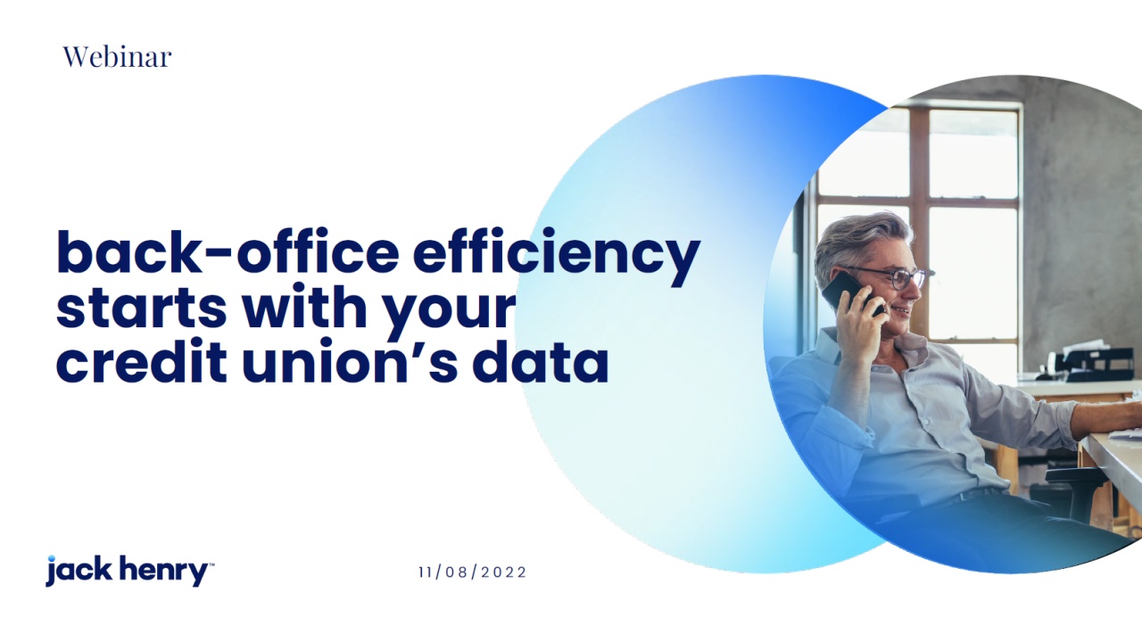 A More Efficient Back Office Is Critical Today